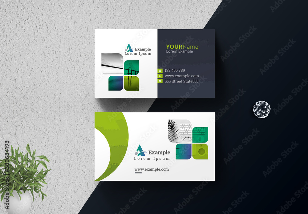 Creative Business Card Layout Stock Template | Adobe Stock