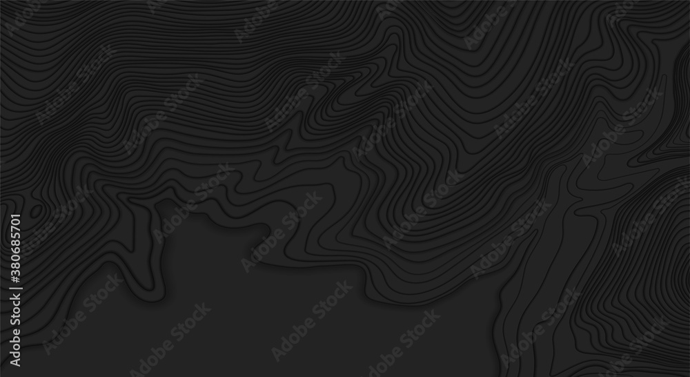 Map line of topography.Dark topographic map concept with space for your ...
