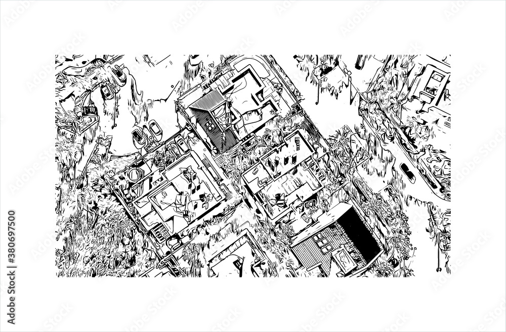 Building view with landmark of Beersheba is the largest city in the ...