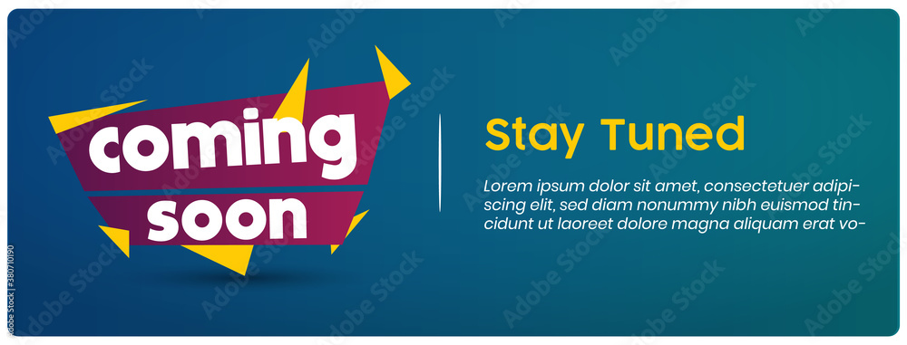 Coming soon announcement cover banner. Creative announcement banner for ...