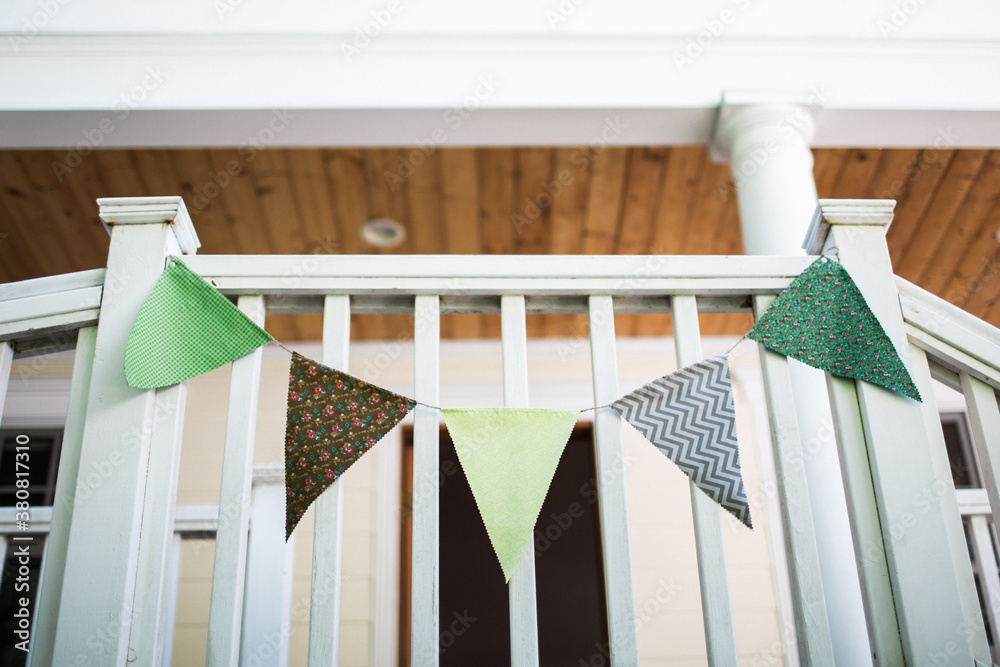 Triangle Pennant Banner Decoration Stock Photo | Adobe Stock