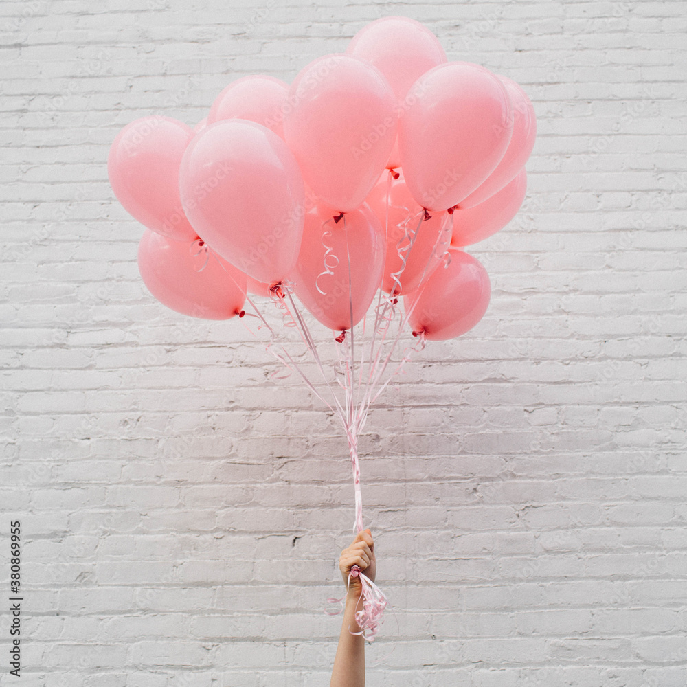 Pink Balloons Stock Photo | Adobe Stock