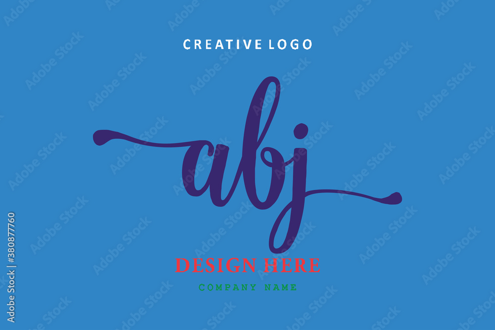 pharmacy letter ABJ logo is simple, easy to understand and ...
