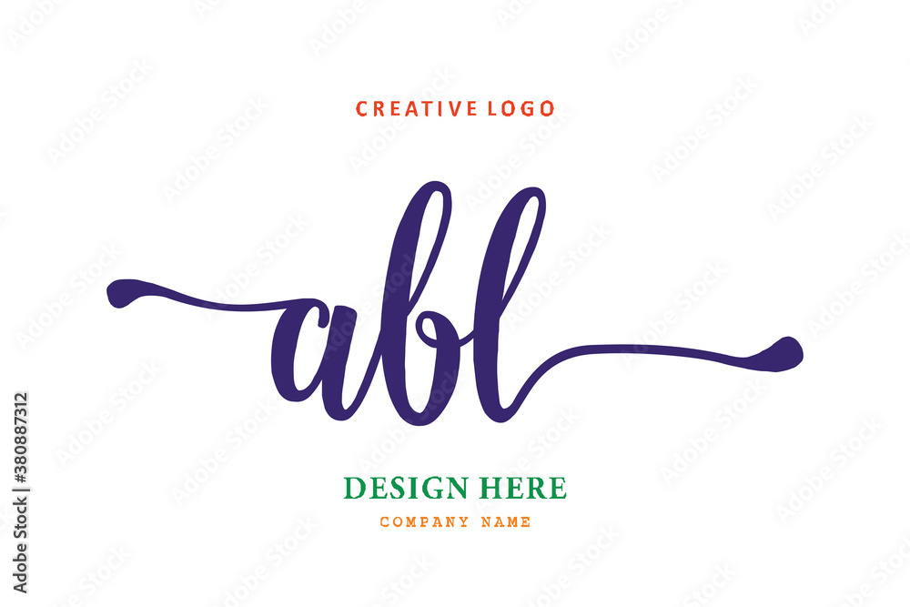 pharmacy letter ABL logo is simple, easy to understand and ...