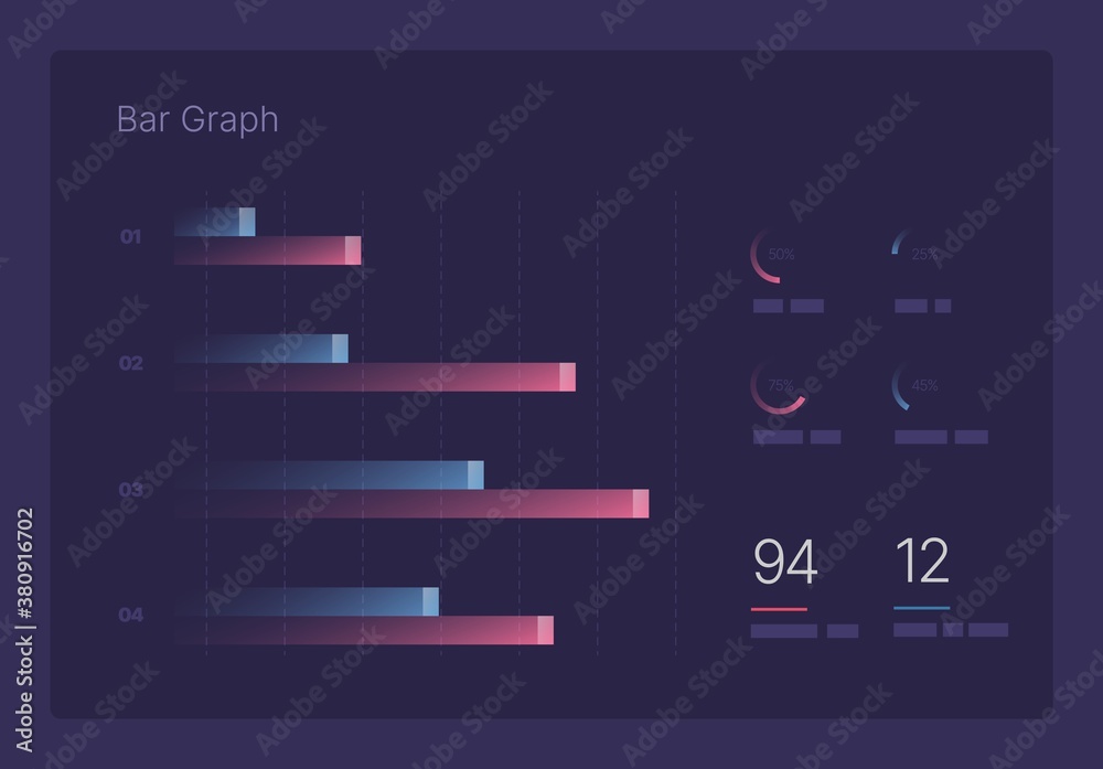 Infographic charts for business layout, presentation template and ...