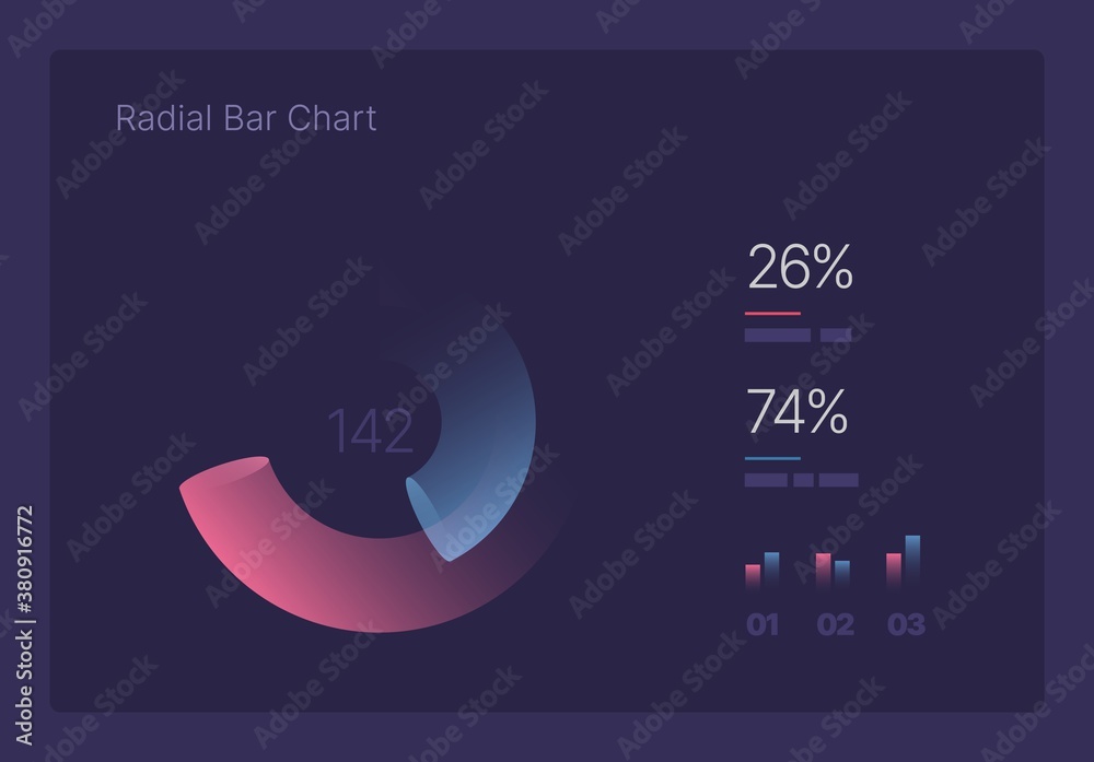 Infographic charts for business layout, presentation template and ...
