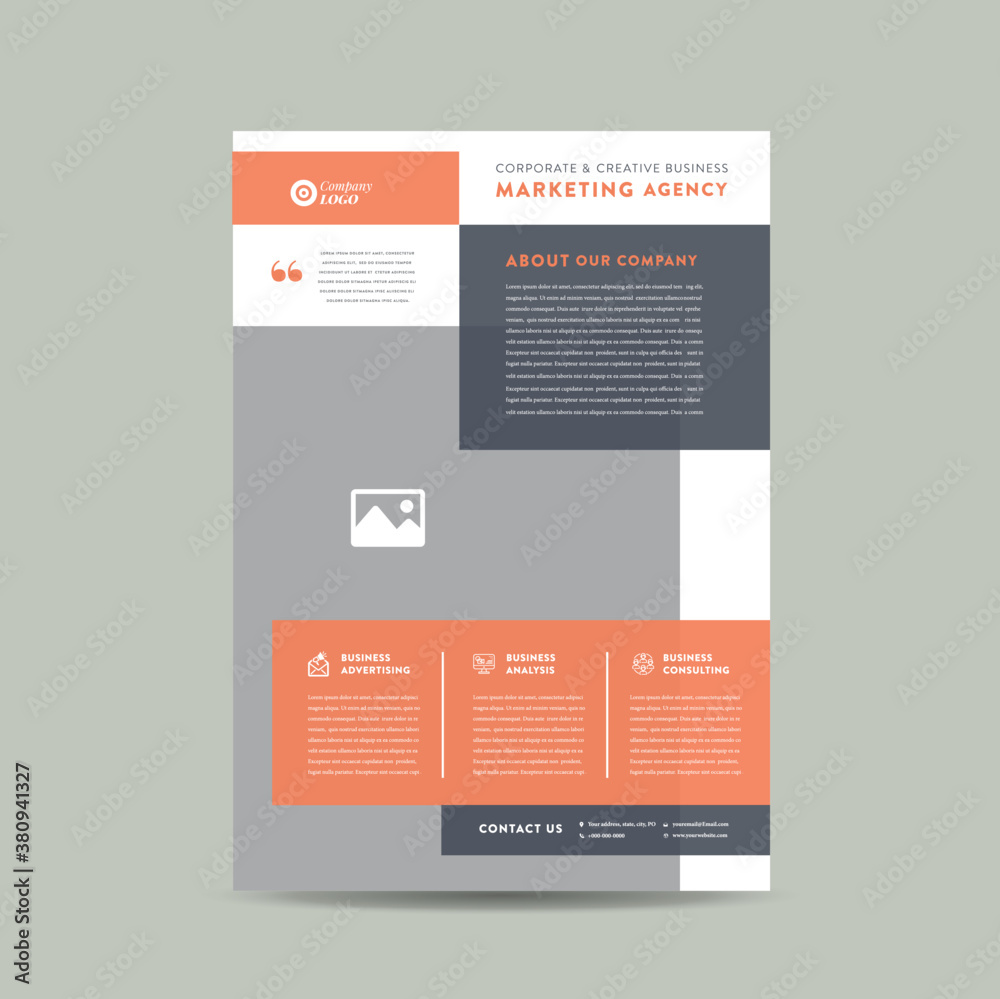 Corporate Business Flyer Design | Handout and leaflet design ...