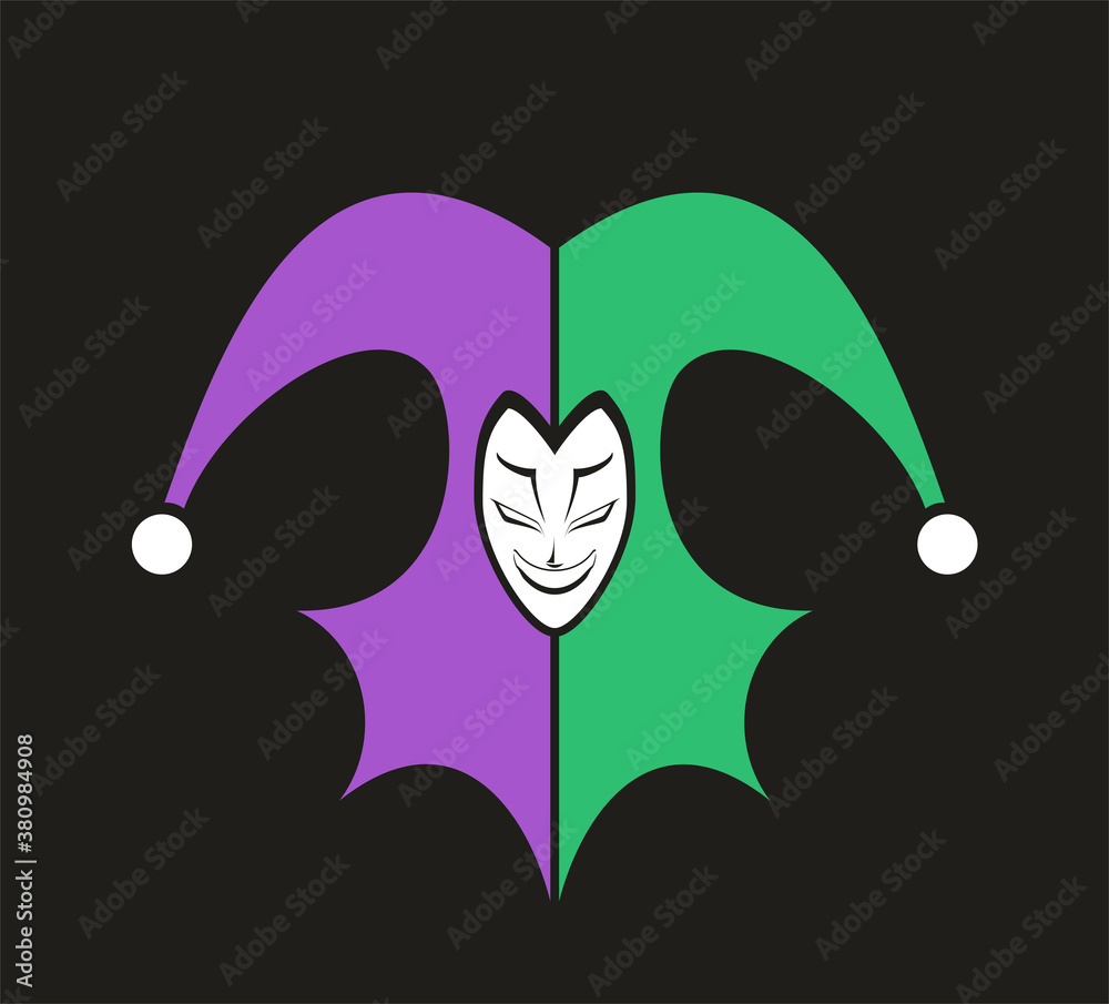 Design of funny jester illustration Stock Vector | Adobe Stock