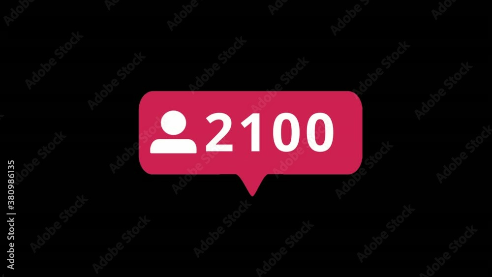 POPULAR social media friend request button counter going up.Nice and ...