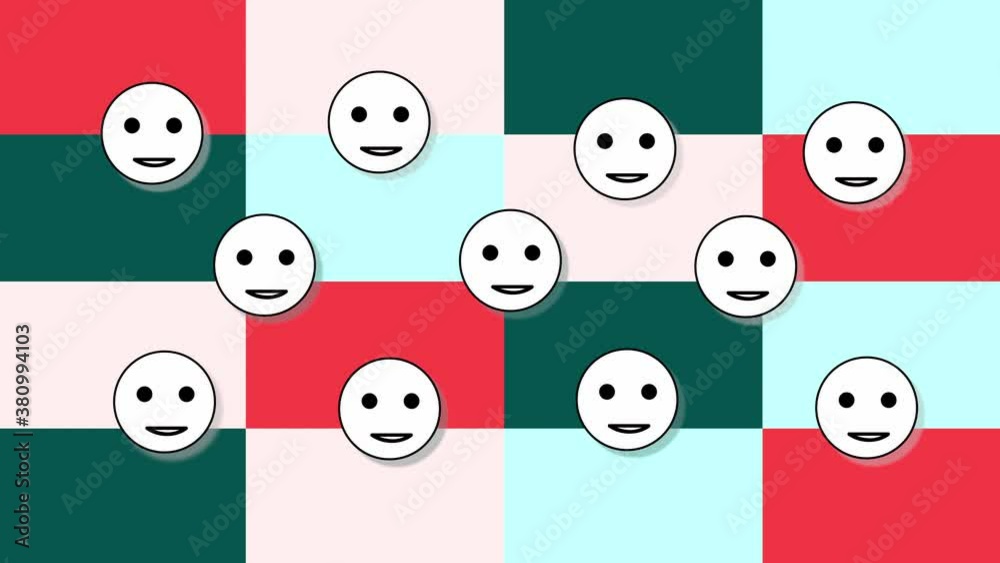 Jumping face smile animation, funny background. Emoticons, emoji, face ...