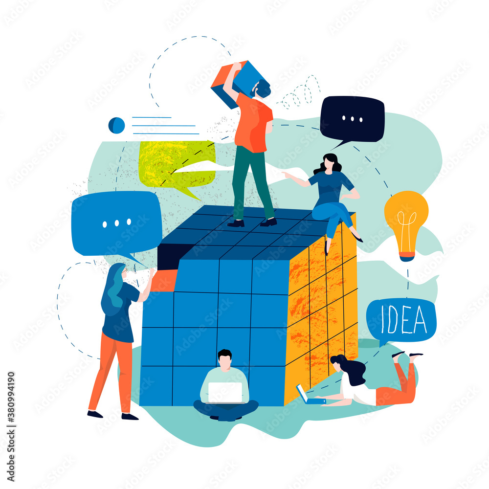 Problem solving, creative solution, innovative business approach ...