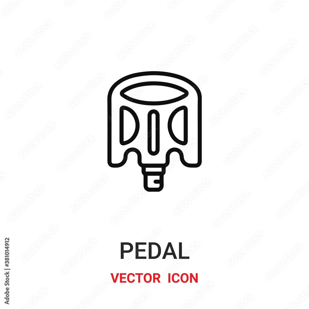 pedal icon vector symbol. pedal symbol icon vector for your design ...