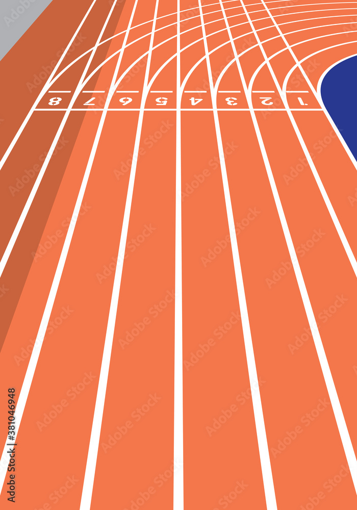 Track Lanes Vector