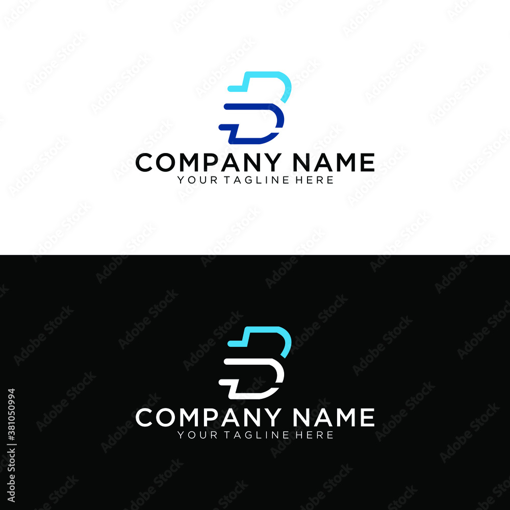 BD Logo. Vector Graphic Branding Letter Element. White Background Stock ...