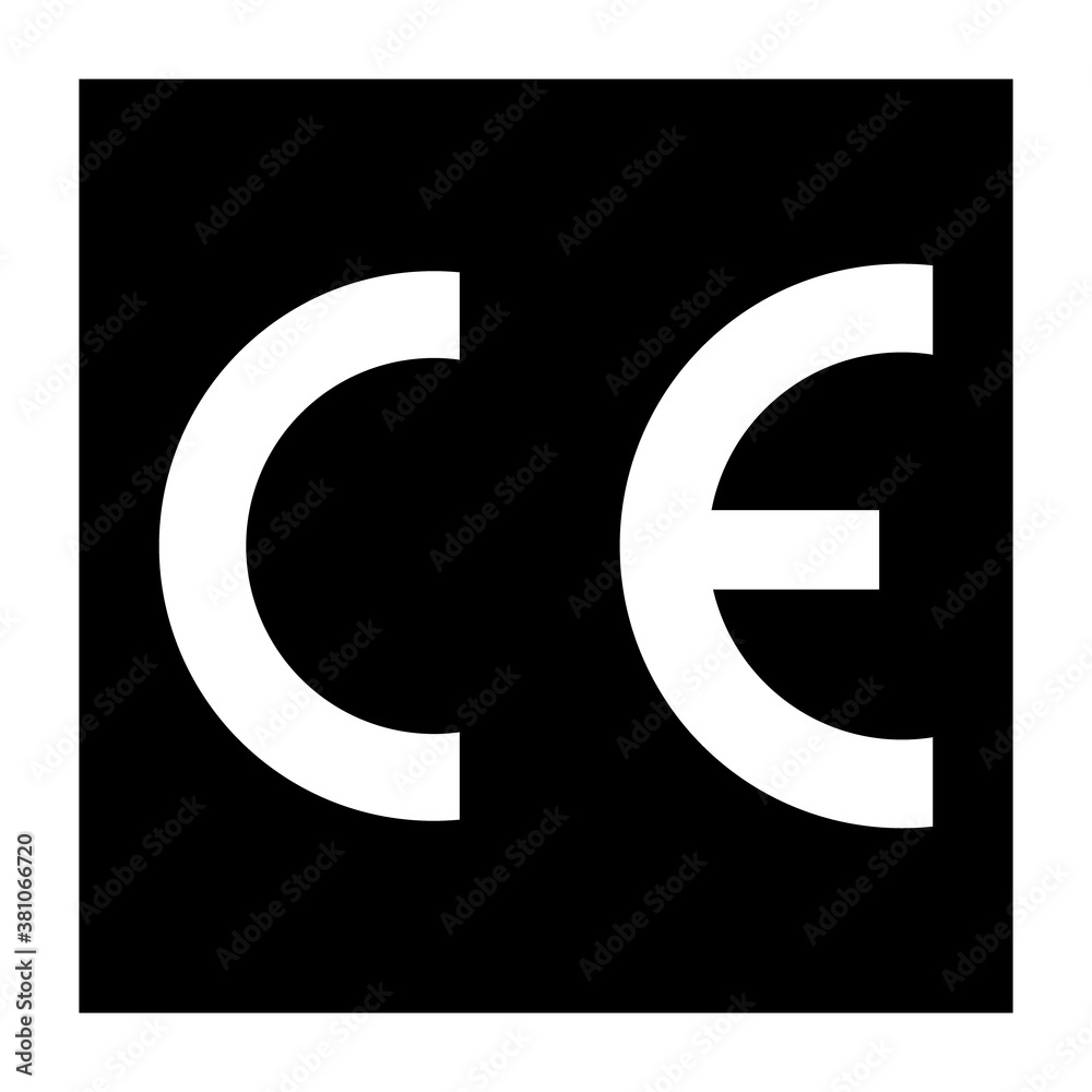 CE mark symbol for conformite europeenne, clean label product ...