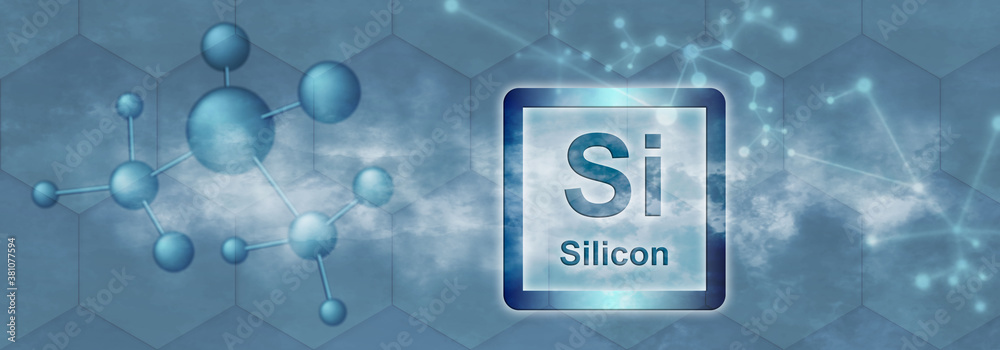 Si symbol. Silicon chemical element Stock Illustration | Adobe Stock