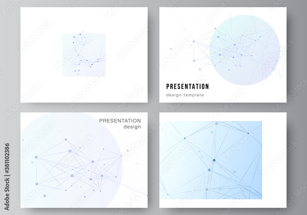 Vector layout of presentation slides design business templates ...