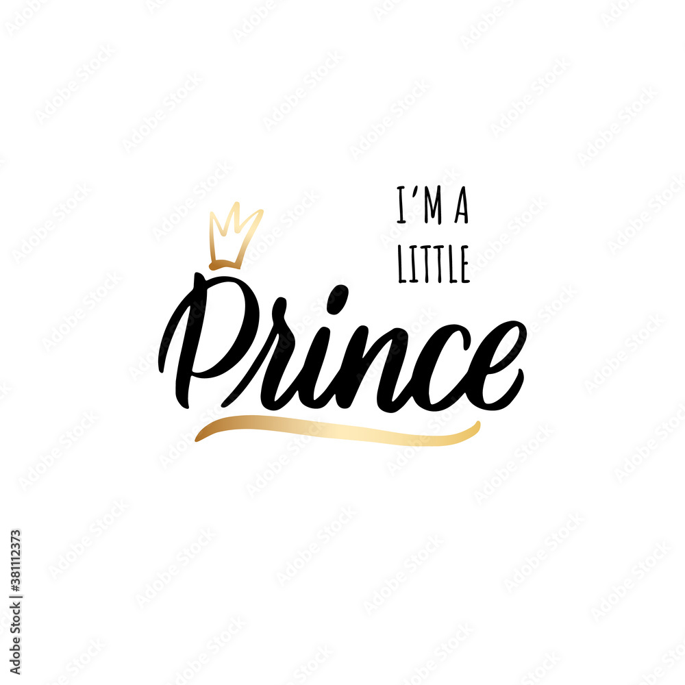 Little Prince Handwritten lettering for printing on clothes and ...