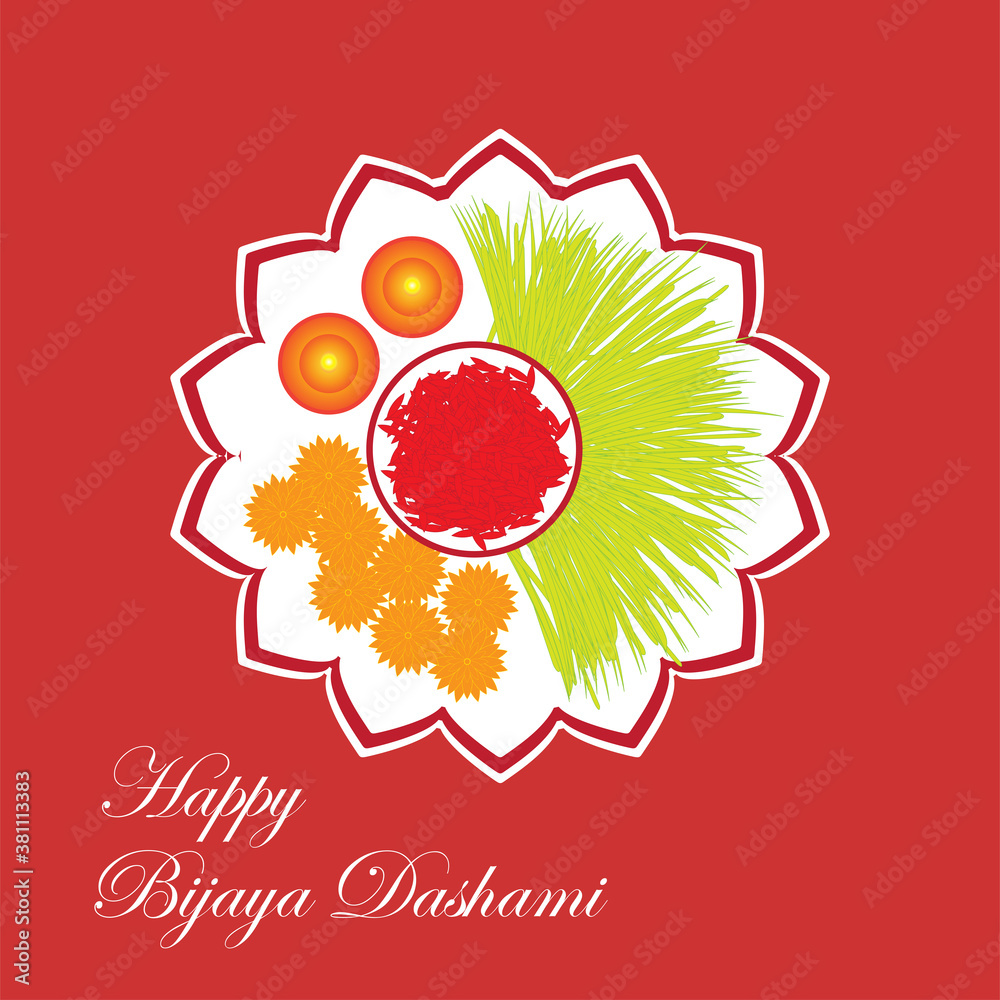 Dashian festival celebration in Nepal. Stock Vector | Adobe Stock