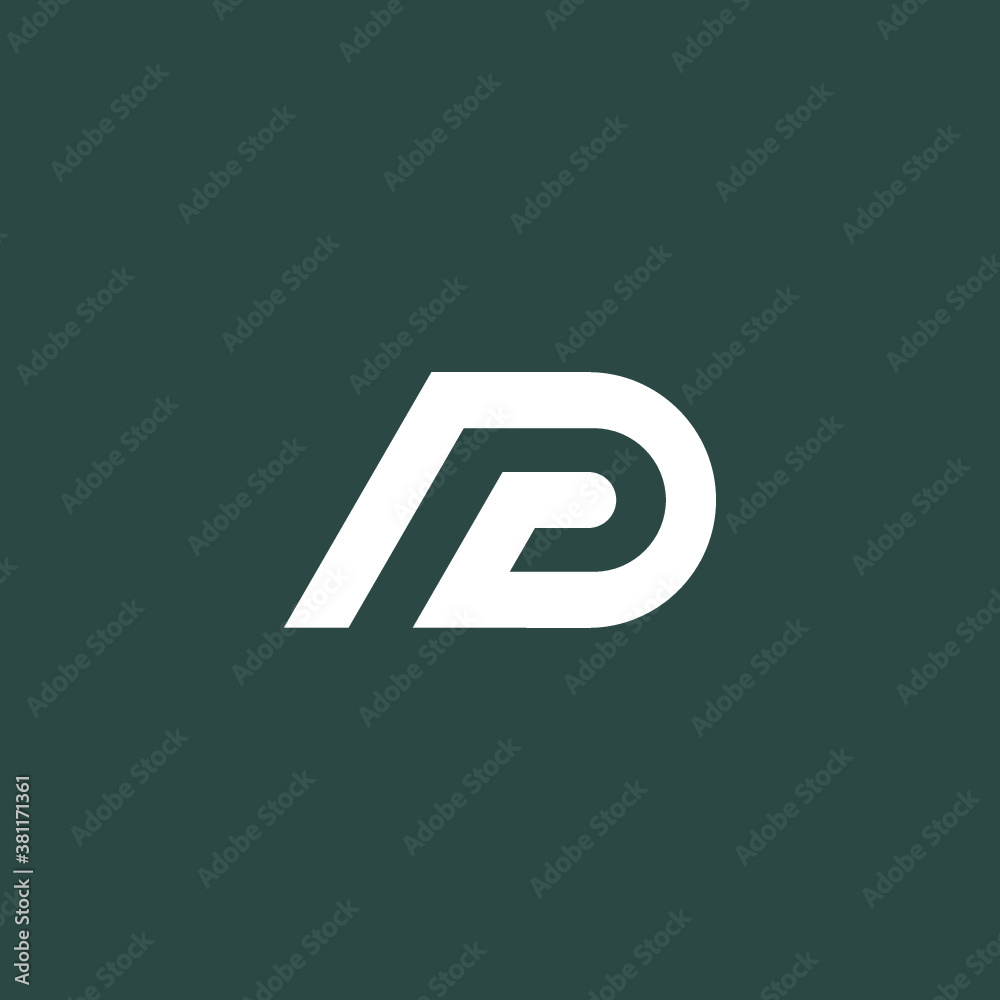 PD alphabet logo lineart P technologies vector icon illustrations Stock ...