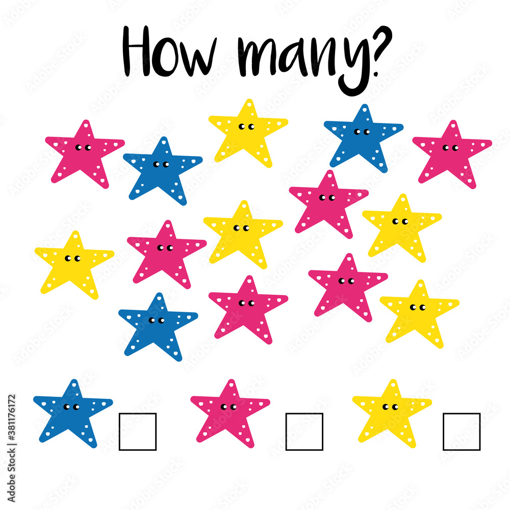 How many objects.Preschool Counting Activities. Printable worksheet ...
