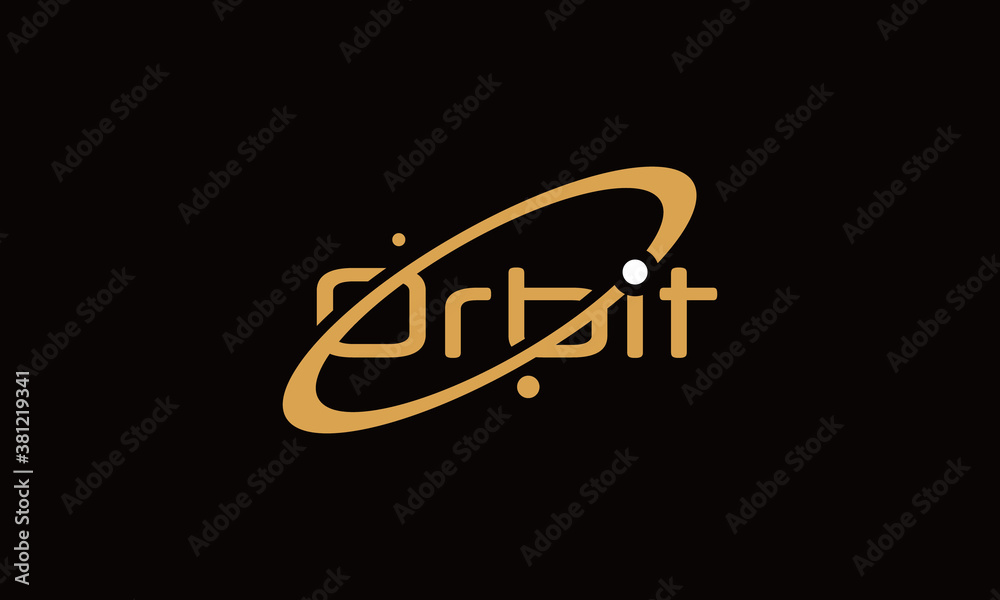 Orbit Vector Logo Design Inspiration Stock Vector | Adobe Stock