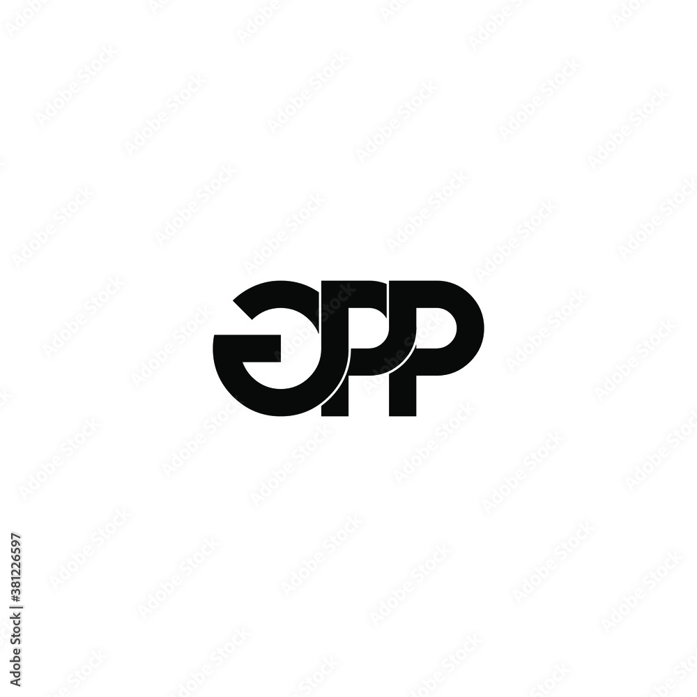 gpp letter original monogram logo design Stock Vector | Adobe Stock