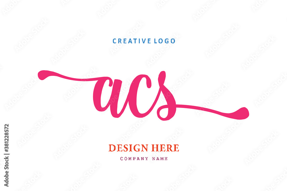 pharmacy letter ACS logo is simple, easy to understand and ...
