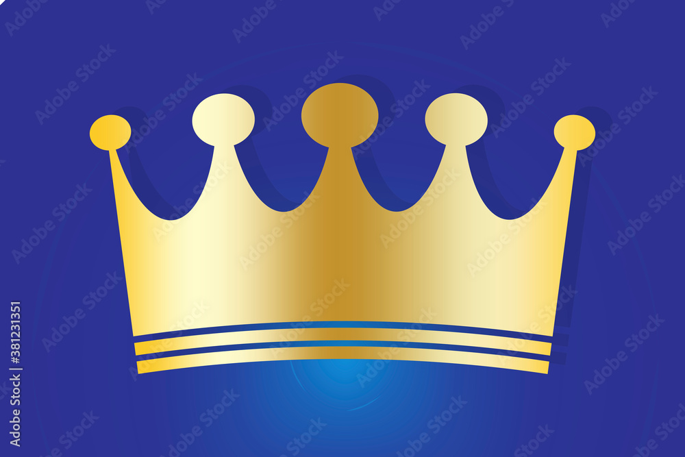 Crown of gold. The sign of the king and queen. Power symbol. Monarch ...