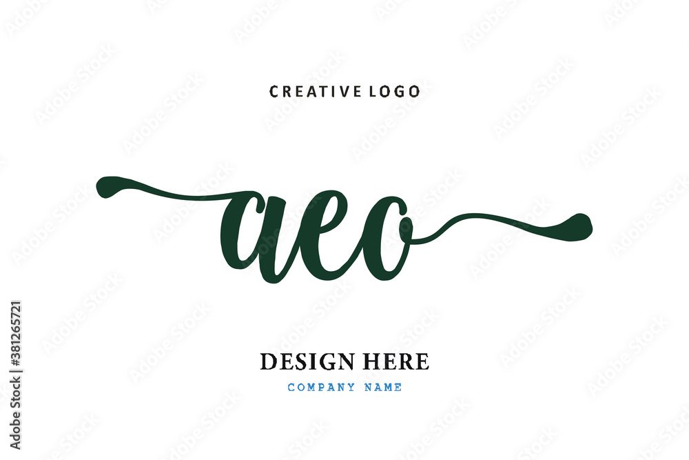 pharmacy letter AEO logo is simple, easy to understand and ...