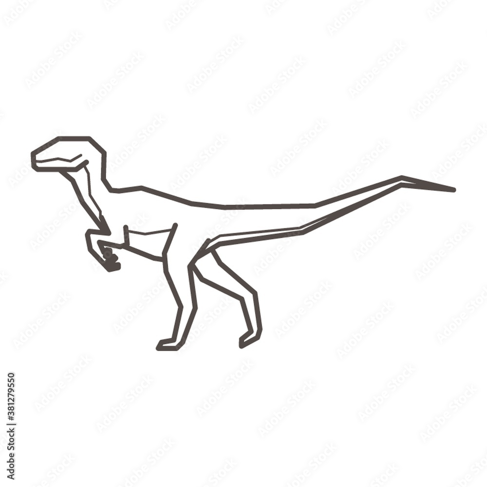 Velociraptor Stock Vector | Adobe Stock