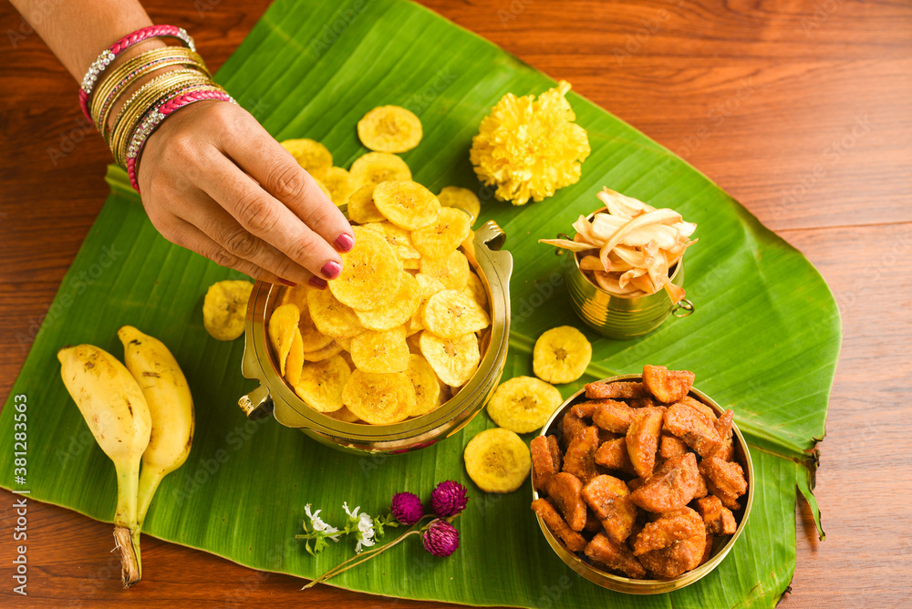 Kerala banana chips for Onam festival popular deep fried snack ...