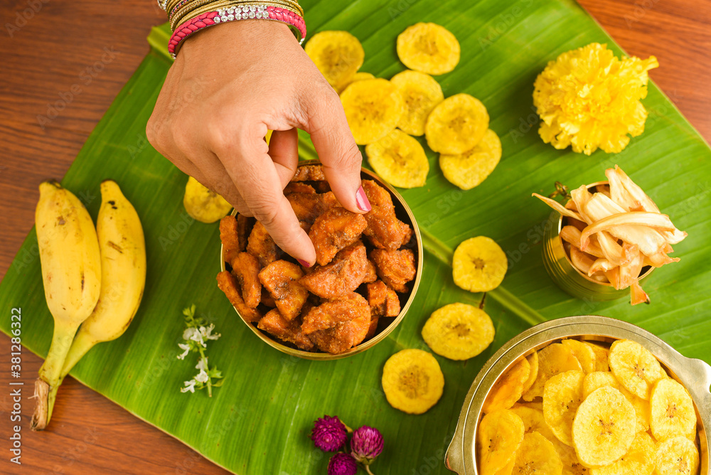Kerala banana chips for Onam festival popular deep fried snack ...