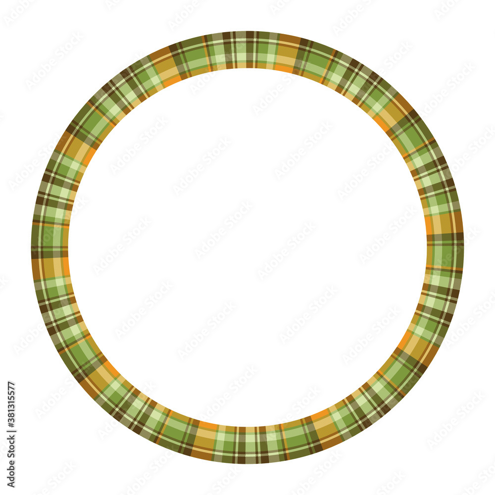 Round frame vector vintage pattern design template. Circle border ...