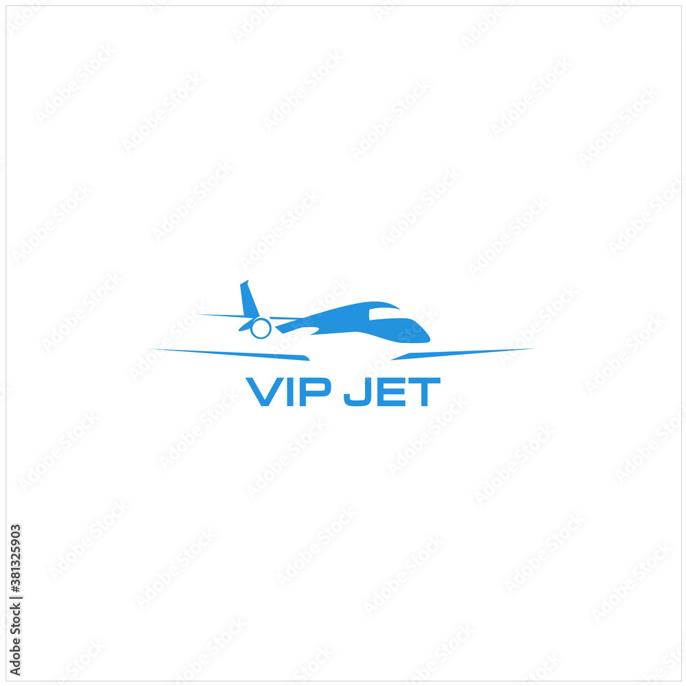 Private jet vector icon. Business jet illustration. Luxury twin engine ...
