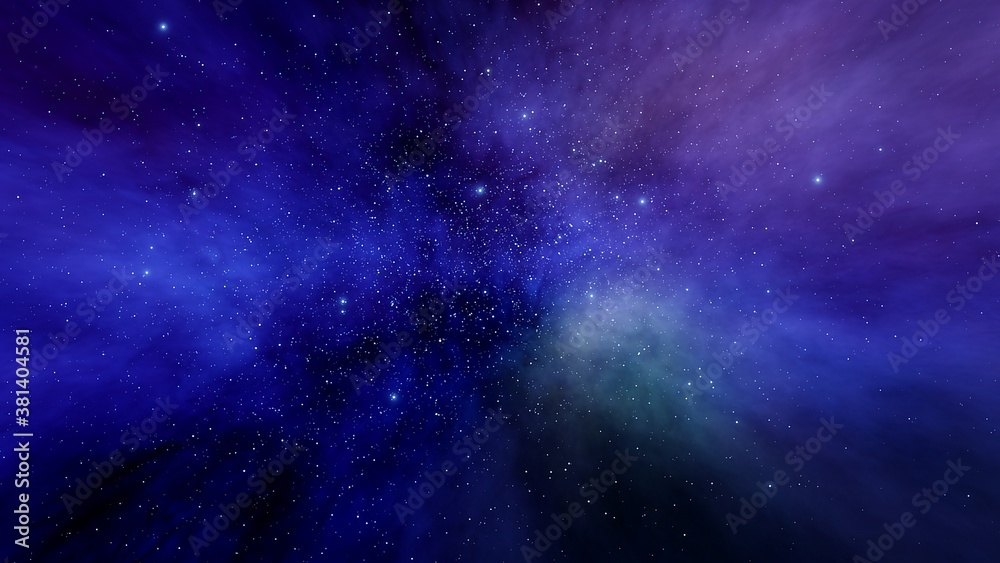 Stars in sky, starry night starlight shine of milky way, space cosmic ...