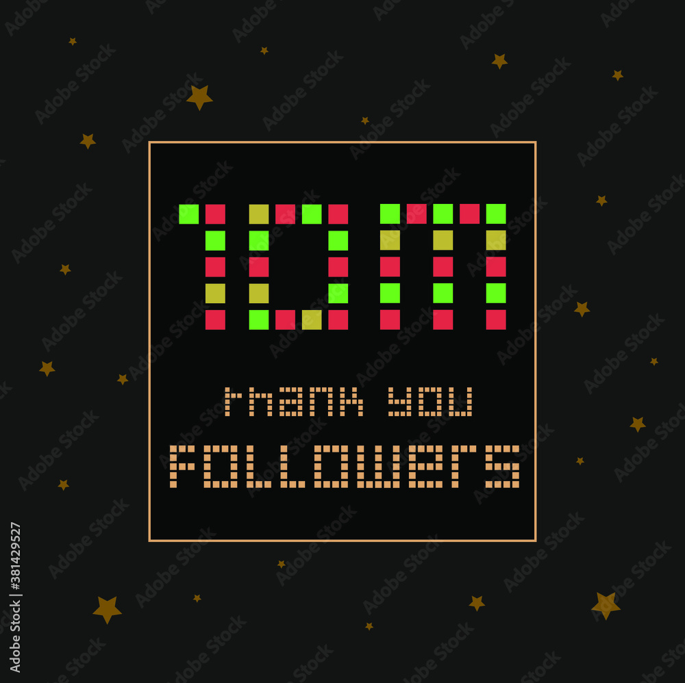 Thanking Post to the followers for completing 10M followers on social ...
