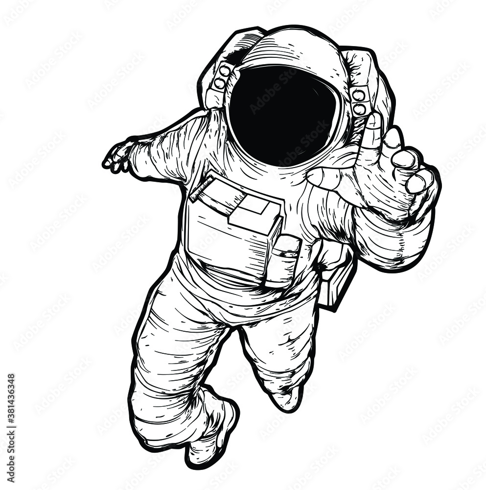 astronaut Stock Vector | Adobe Stock