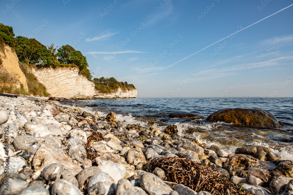 Stevns Klint is a steep coast in the southeast of the Danish Baltic Sea ...