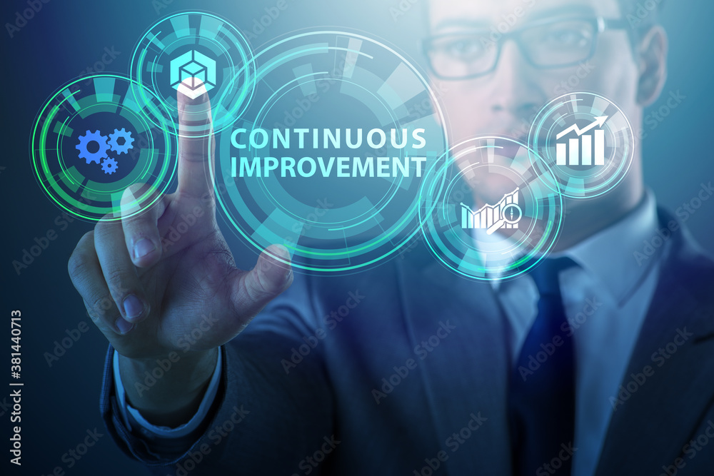 Continuous improvement concept in business Stock Photo | Adobe Stock