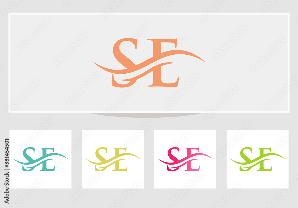 SE logo design. SE Logo for luxury branding. Elegant and stylish design ...