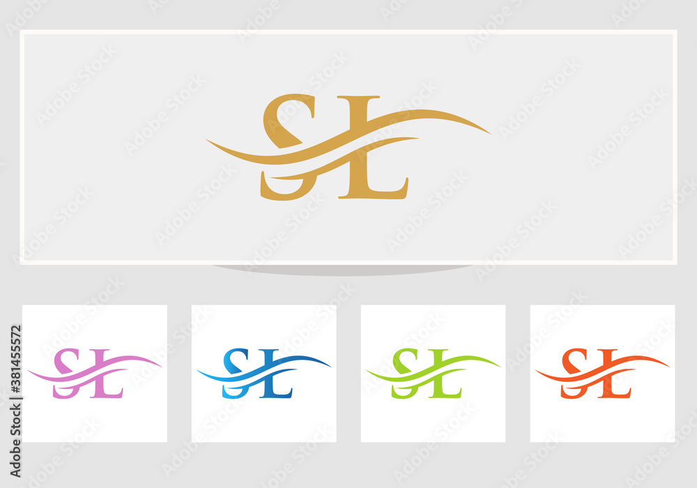 SL Logo Vector. Letter SL Logo Design for business and company identity ...