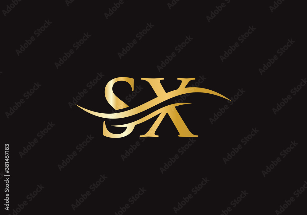 SX logo design. SX Logo for luxury branding. Elegant and stylish design ...