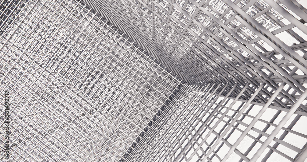 3D BIM model of reinforcement framework of the building Stock ...