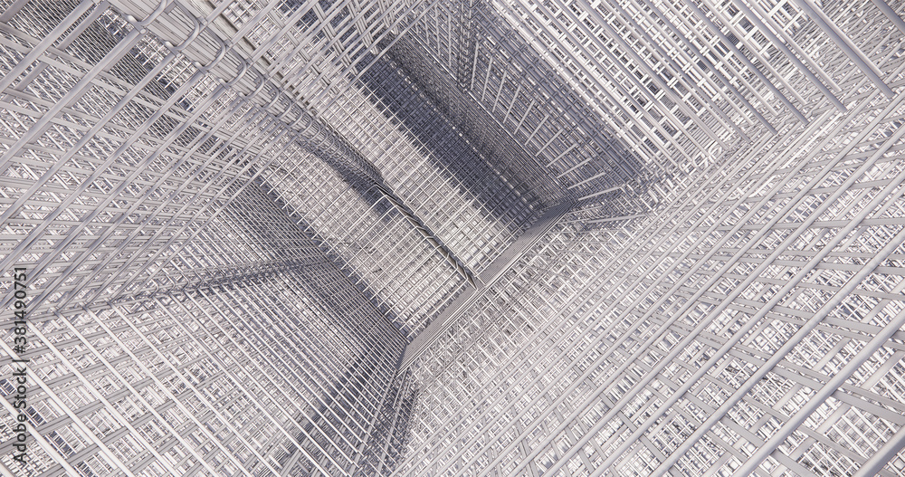 3D BIM model of reinforcement framework of the building Stock ...
