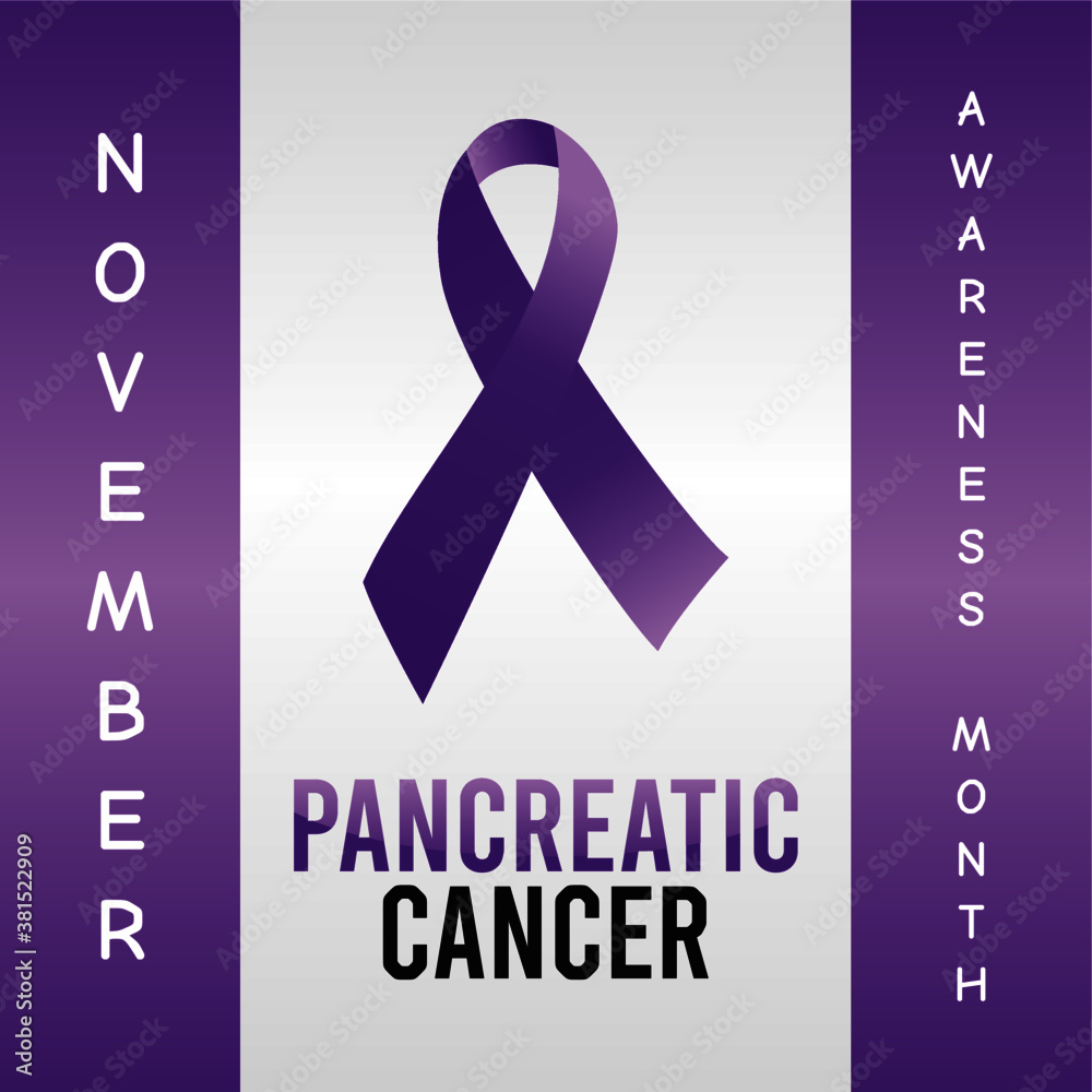 vector graphic of pancreatic cancer awareness month good for pancreatic ...