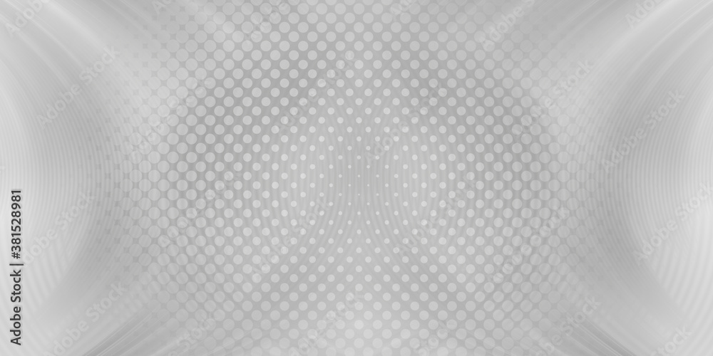 Technical futuristic design wallpaper. Gray halftone pattern with white ...