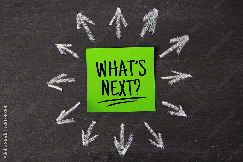 What is Next Concept On Sticky Note Stock Photo | Adobe Stock
