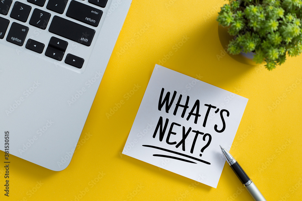 What is Next Concept On Sticky Note Stock Photo | Adobe Stock
