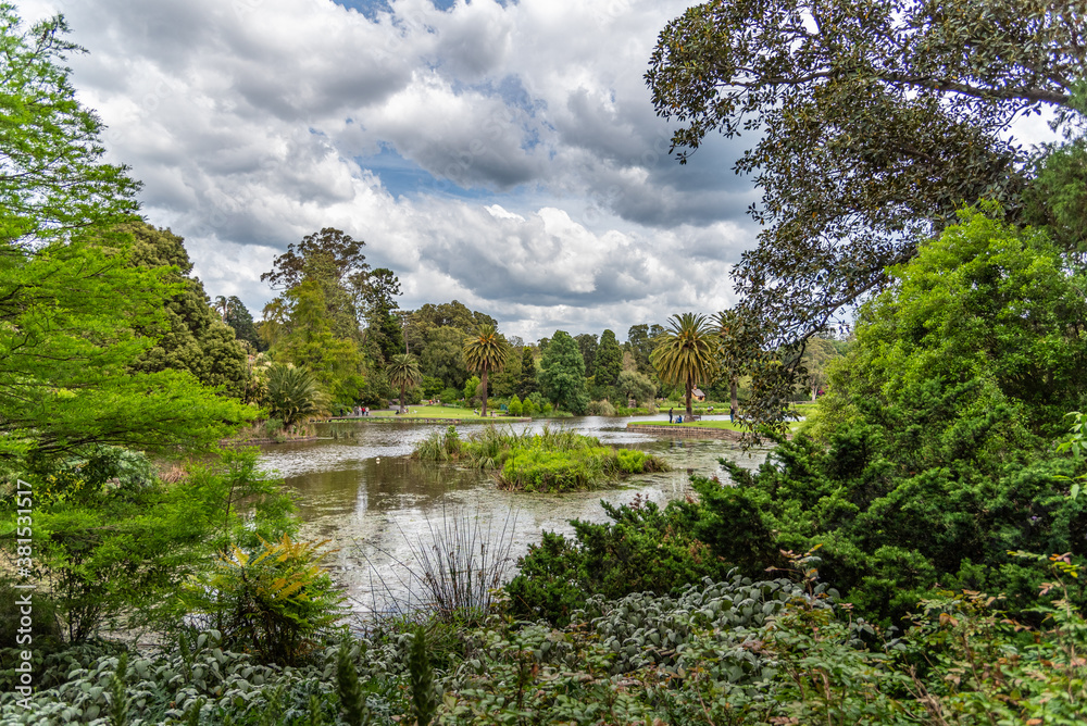 Diversity of nature at the Melbourne Botanical Gardens Stock Photo ...